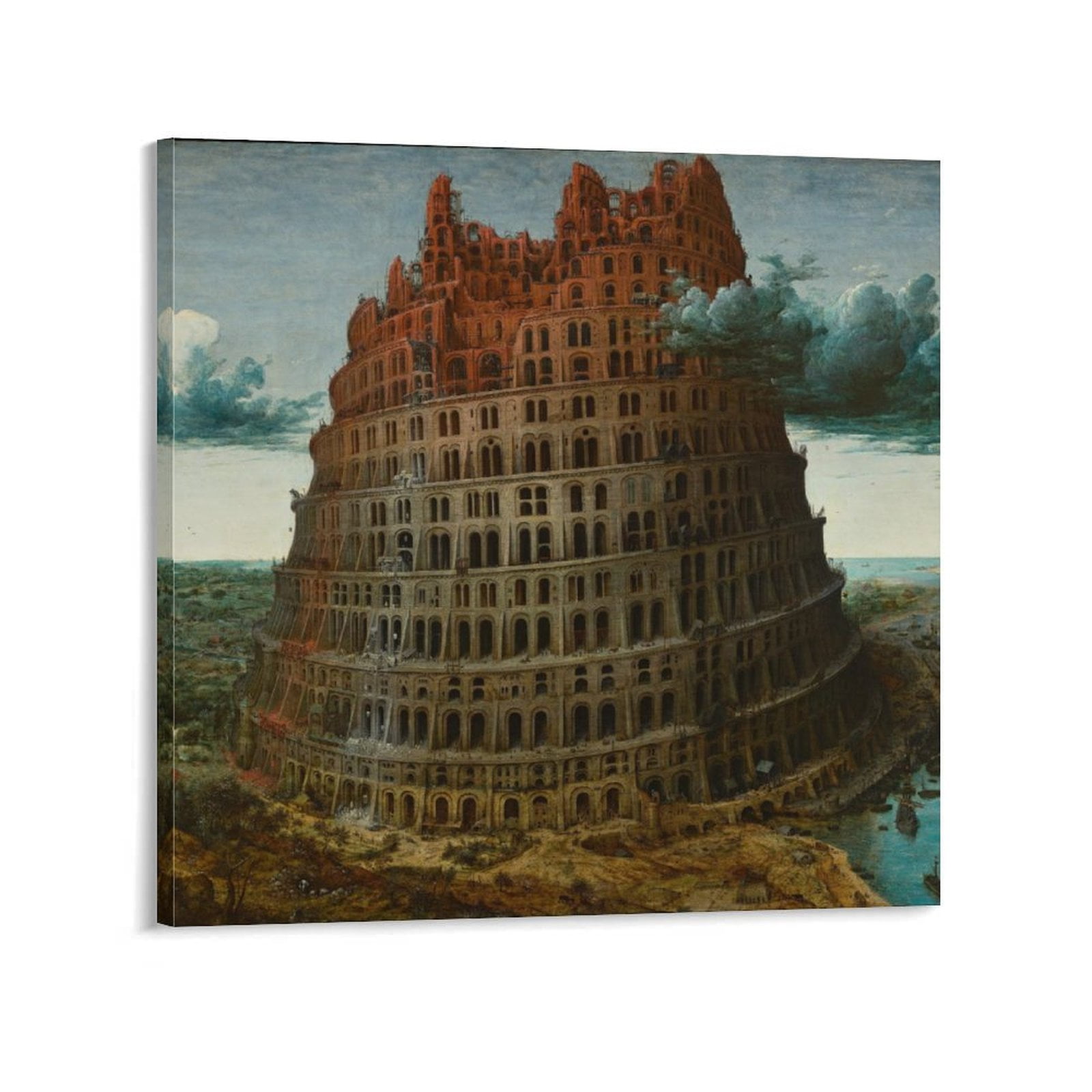 Pieter Bruegel The Elder The Tower of Babel Painting Art Poster Canvas ...