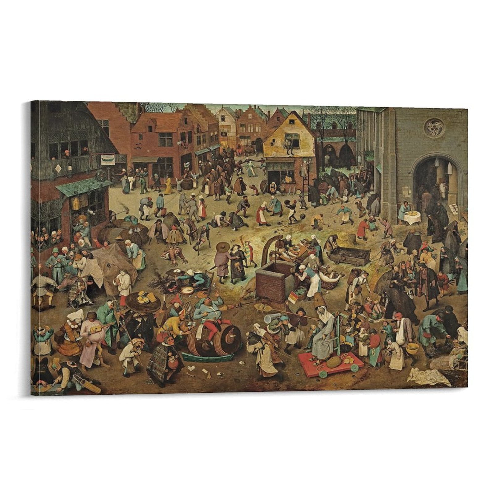 Pieter Bruegel Painting The Fight Between Carnival And Lent (1559) Art ...