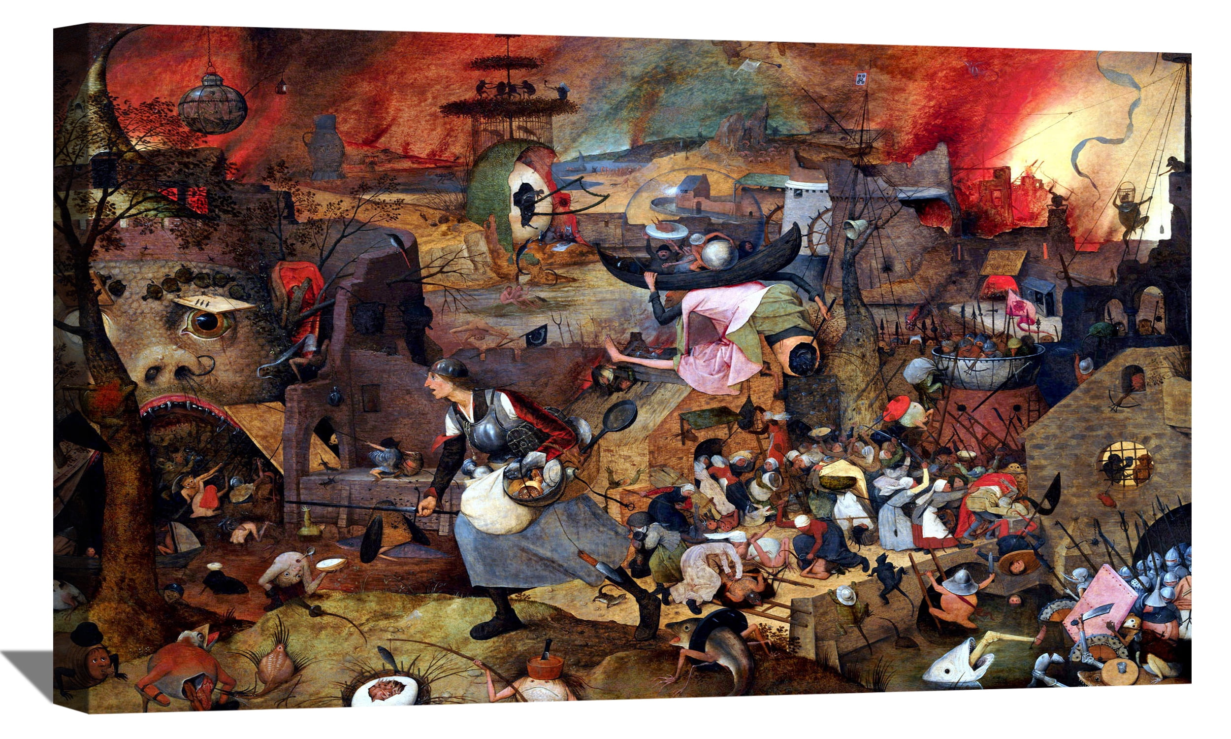 Pieter Bruegel The Elder Painting Dull Gret By Pieter Brueghel Canvas ...