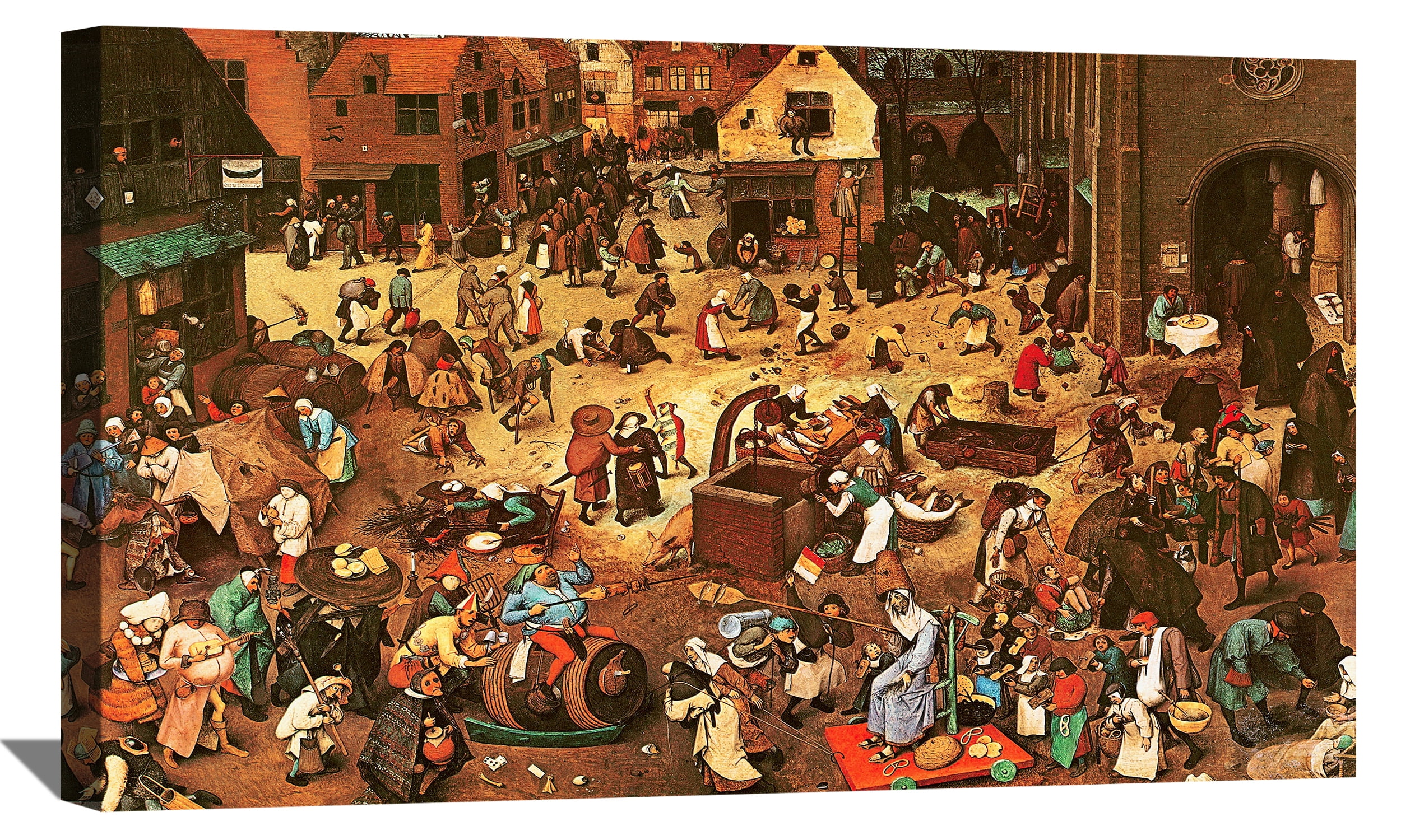 Pieter Bruegel The Elder Painting The Fight Between Carnival And Lent ...