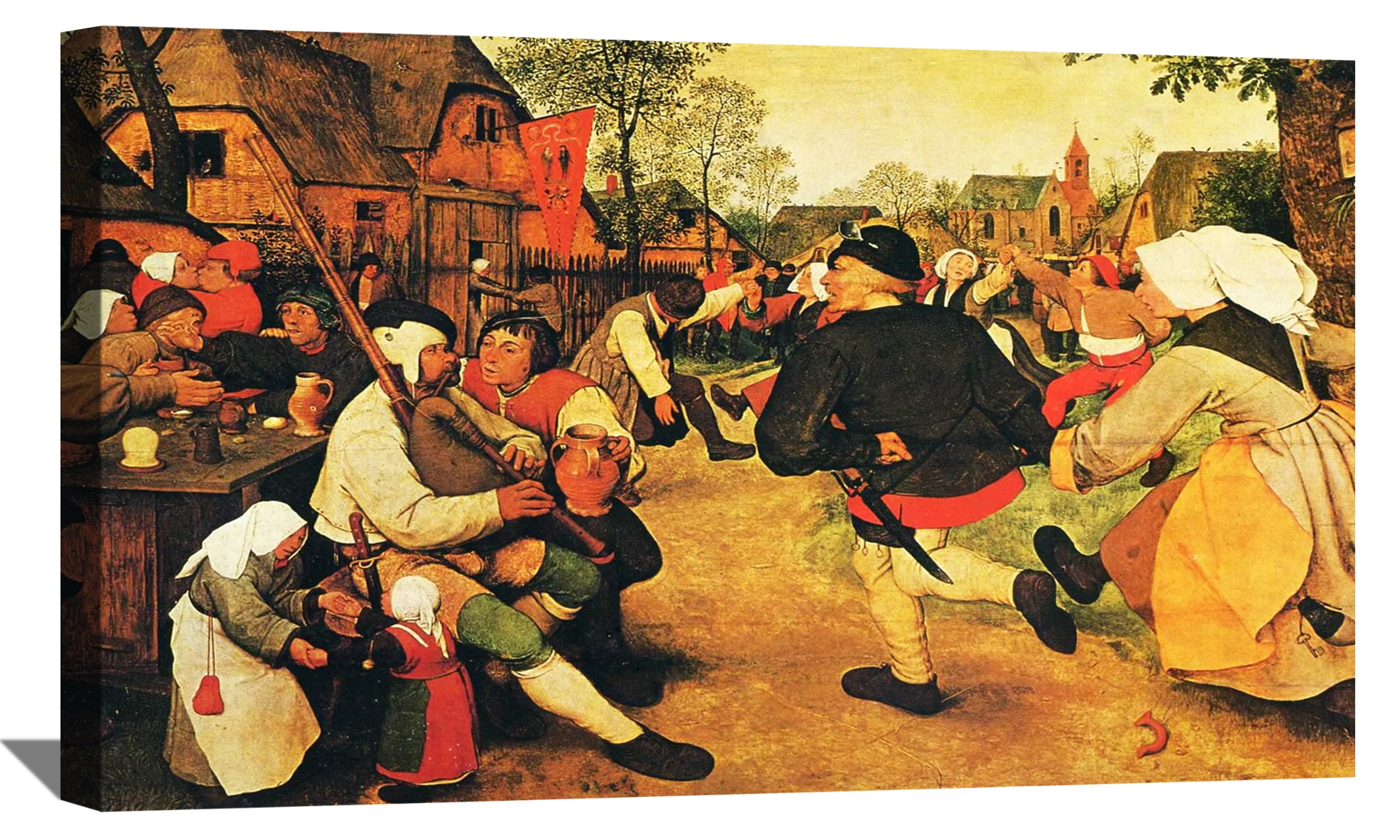 Pieter Bruegel The Elder Painting The Peasant Dance By Pieter Brueghel ...