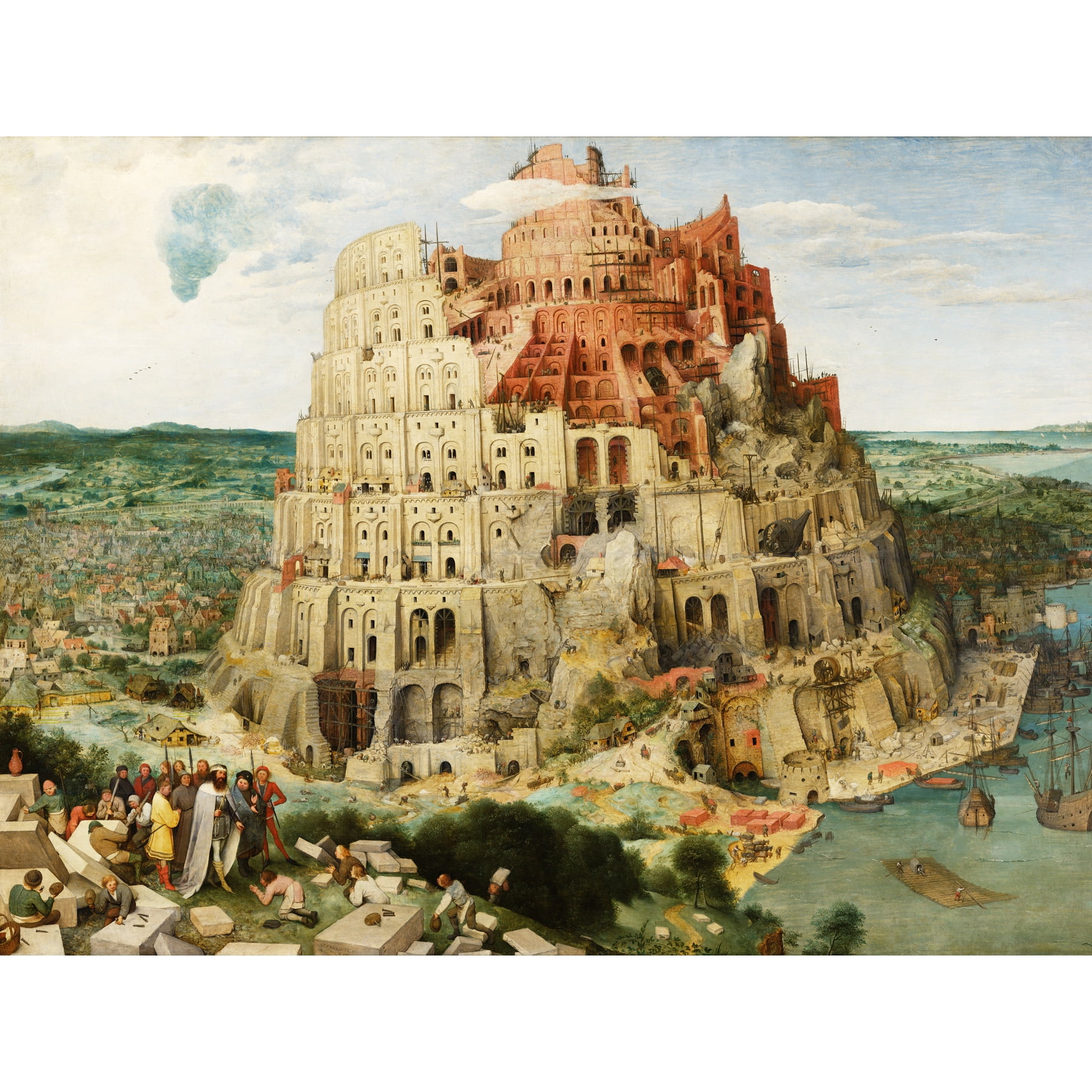 Pieter Bruegel The Elder The Tower Of Babel Vienna Edited Extra Large ...