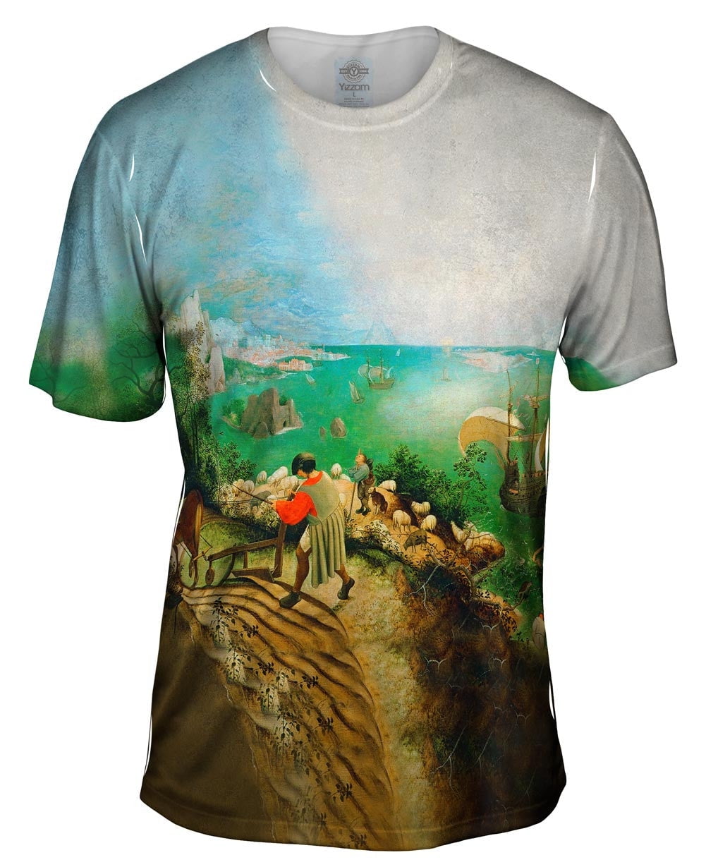 Pieter Bruegel - The Fall Of Icarus 1555 Mens T-Shirt All Over Print ...