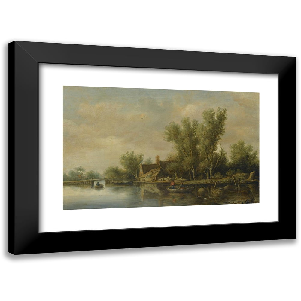 Pieter de Neyn 24x17 Black Modern Framed Museum Art Print Titled - A ...