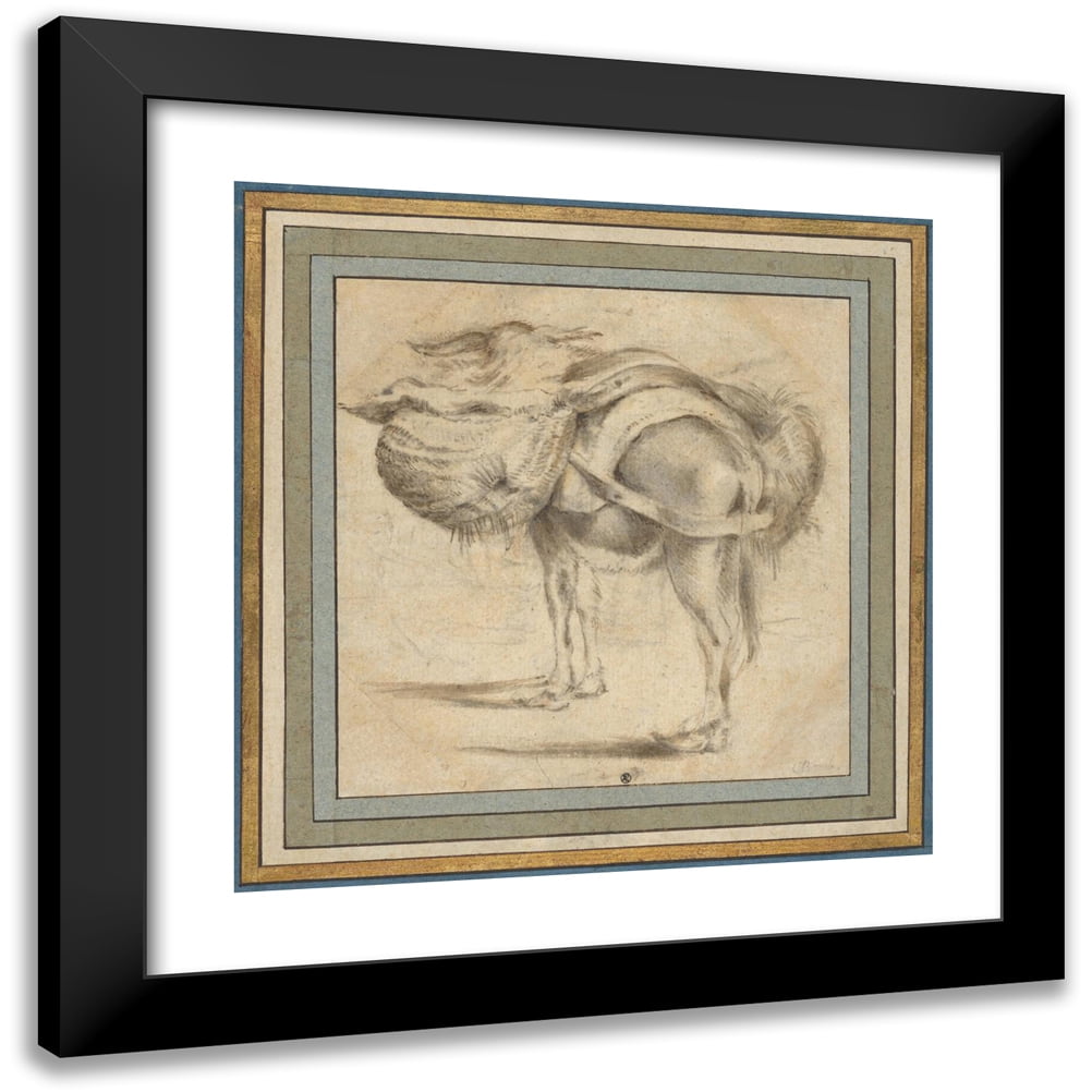 Pieter van Laer 15x15 Black Modern Framed Museum Art Print Titled ...