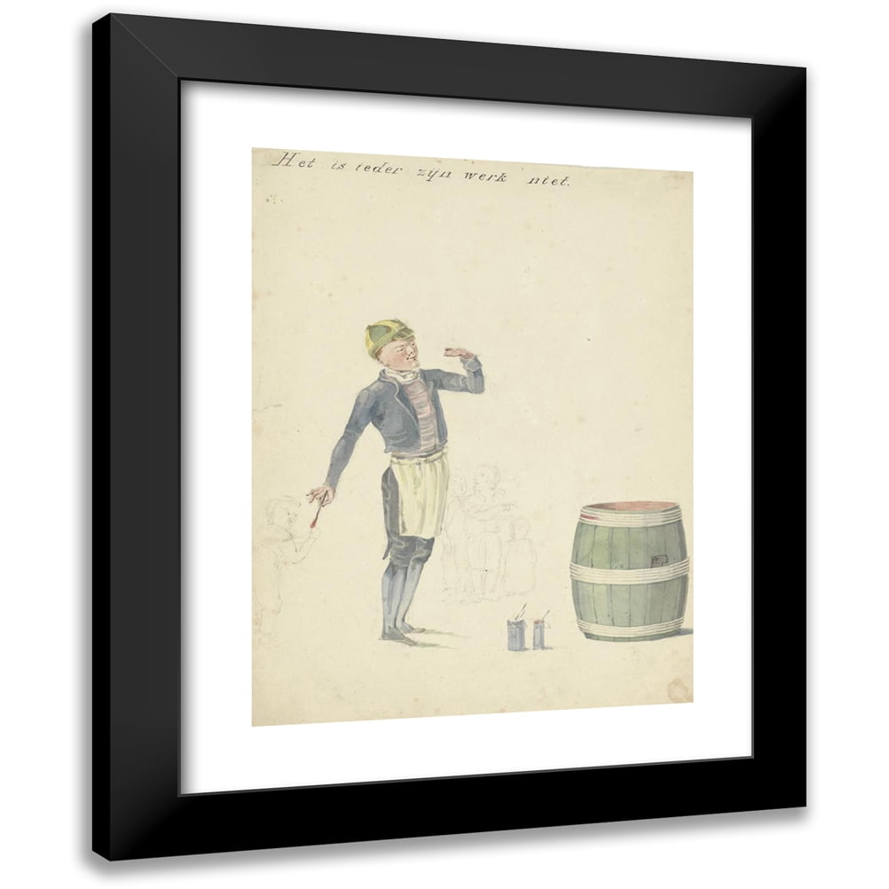 Pieter van Loon 14x18 Black Modern Framed Museum Art Print Titled ...