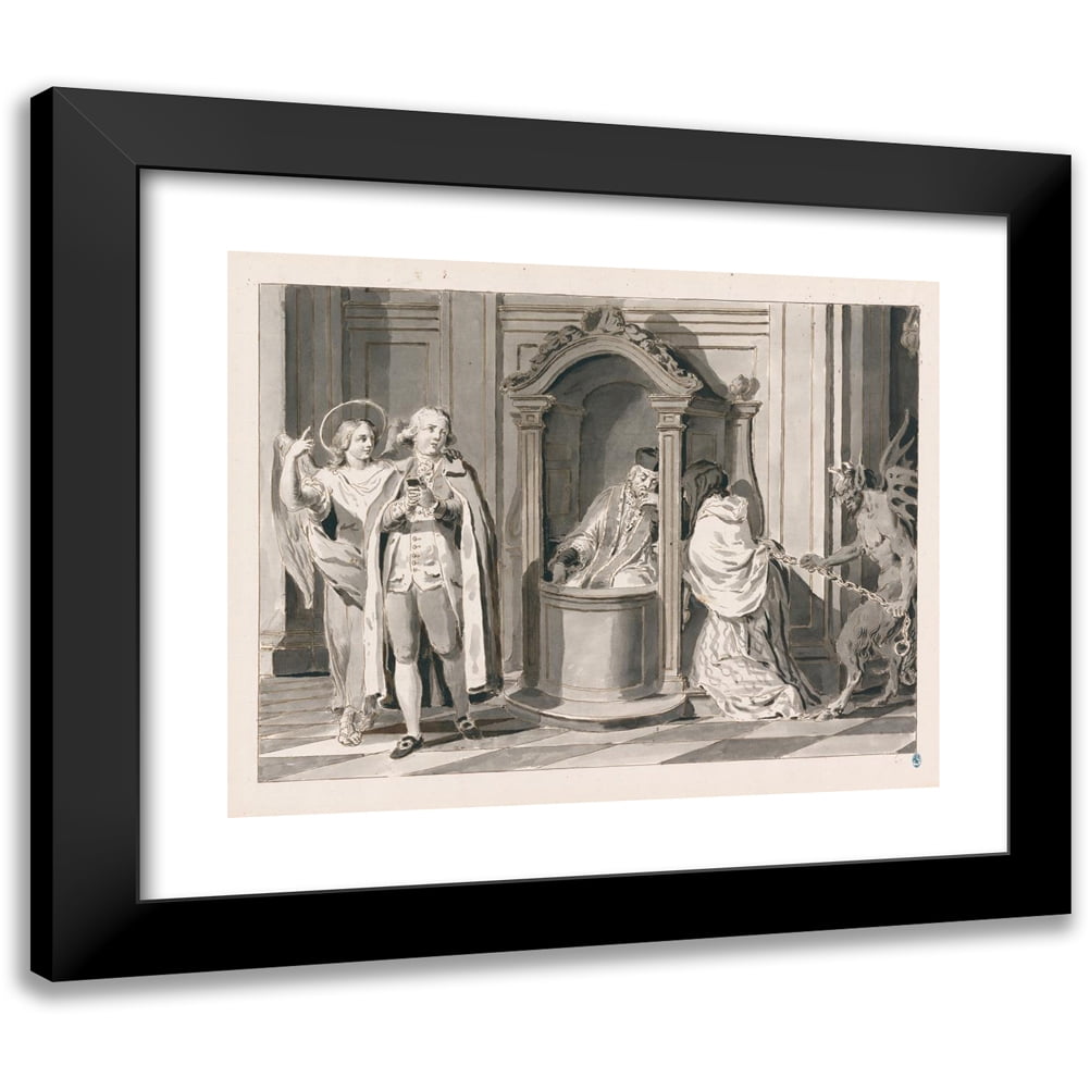 Pietro Antonio Novelli 14x12 Black Modern Framed Museum Art Print ...
