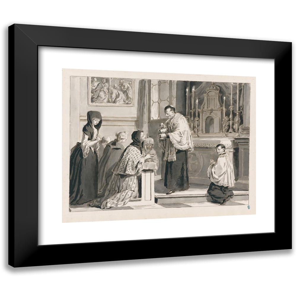 Pietro Antonio Novelli 24x20 Black Modern Framed Museum Art Print ...