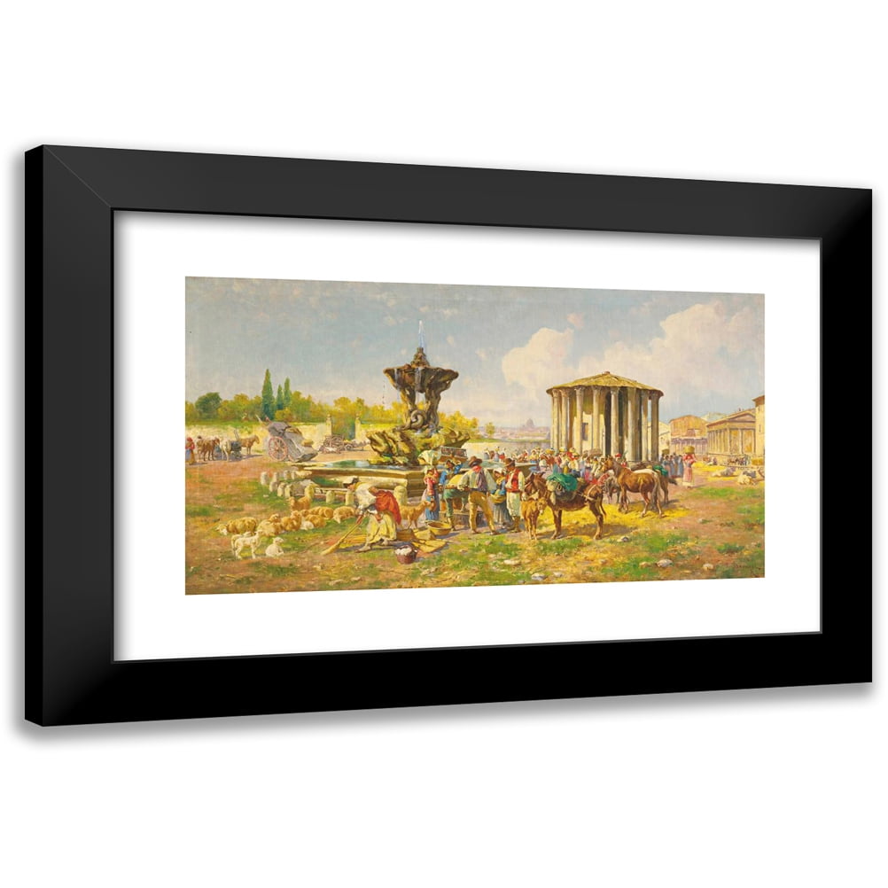 Pietro Barucci 24x15 Black Modern Framed Museum Art Print Titled - The ...