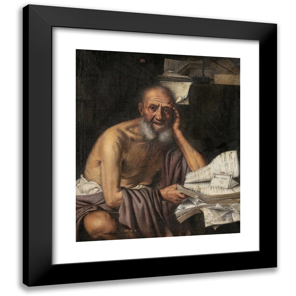 Pietro Bellotti 20x23 Black Modern Framed Museum Art Print Titled ...