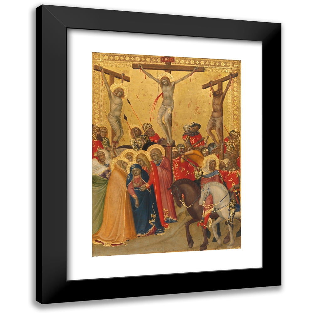 Pietro Lorenzetti 11x14 Black Modern Framed Museum Art Print Titled - The Crucifixion (1340s ...