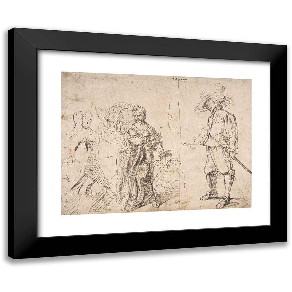 Pietro Novelli 14x12 Black Modern Framed Museum Art Print Titled ...