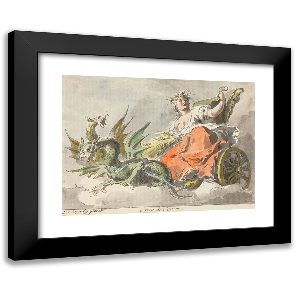Pietro de Angelis 14x11 Black Modern Framed Museum Art Print Titled ...