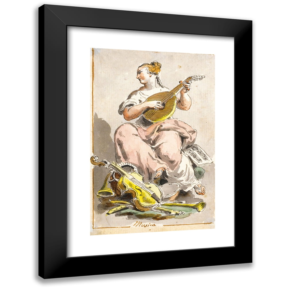 Pietro de Angelis 17x24 Black Modern Framed Museum Art Print Titled ...