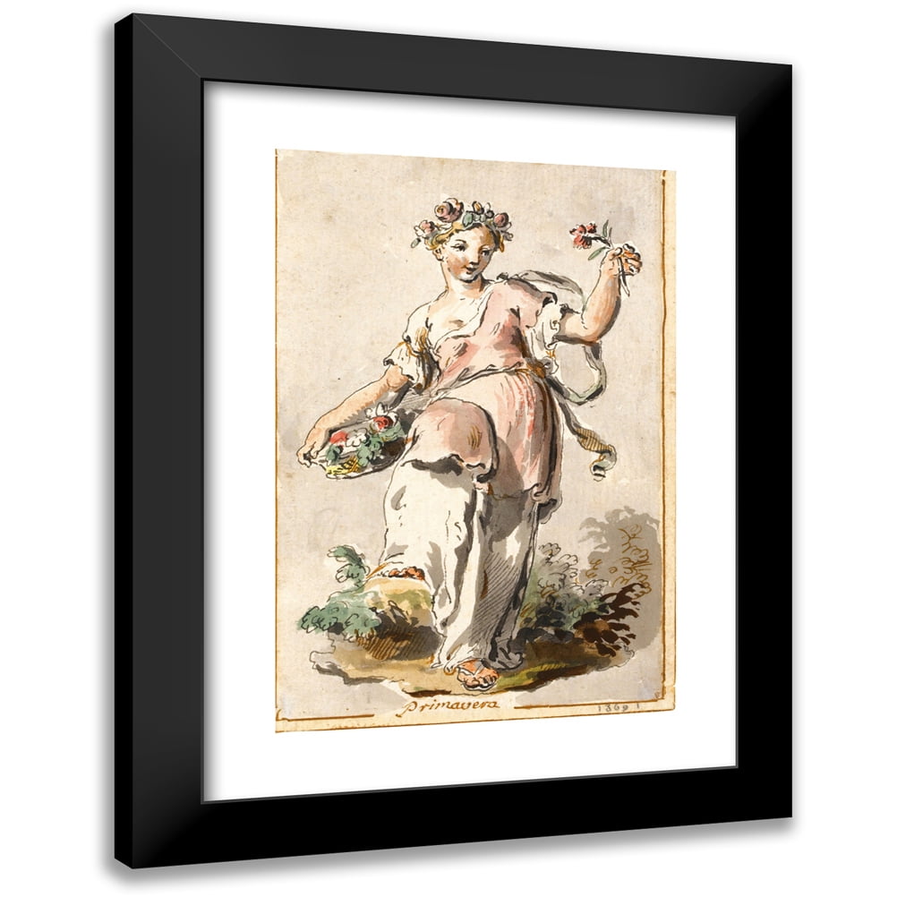 Pietro de Angelis 17x24 Black Modern Framed Museum Art Print Titled ...