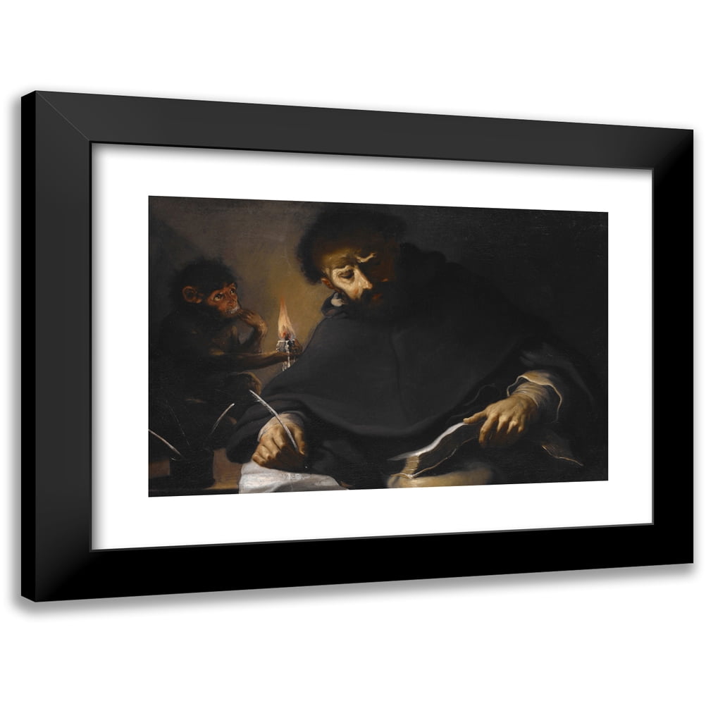 Pietro della Vecchia 24x17 Black Modern Framed Museum Art Print Titled ...