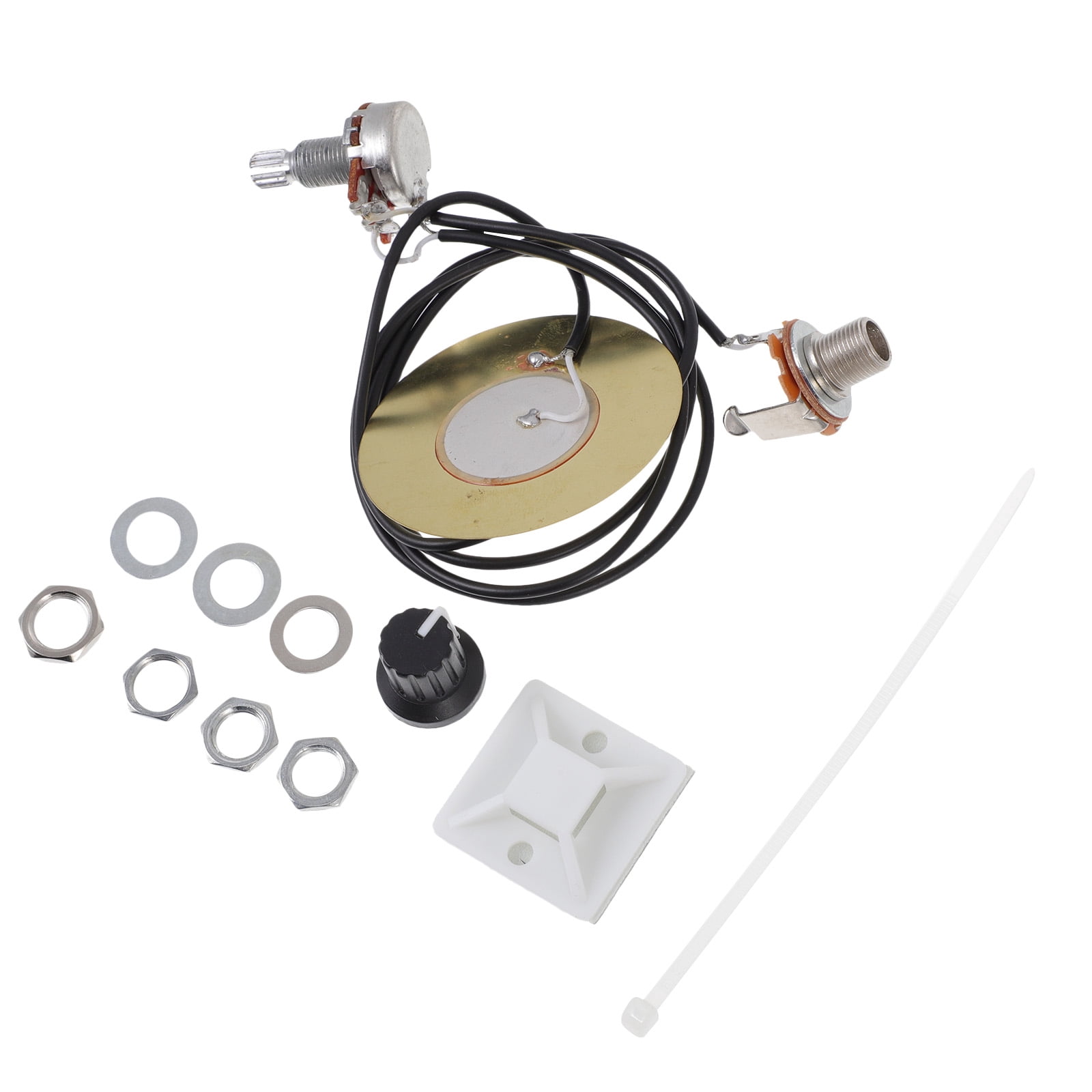 Piezo Microphone Pickup Portable Ukulele Guitar Machine Heads Tuners ...