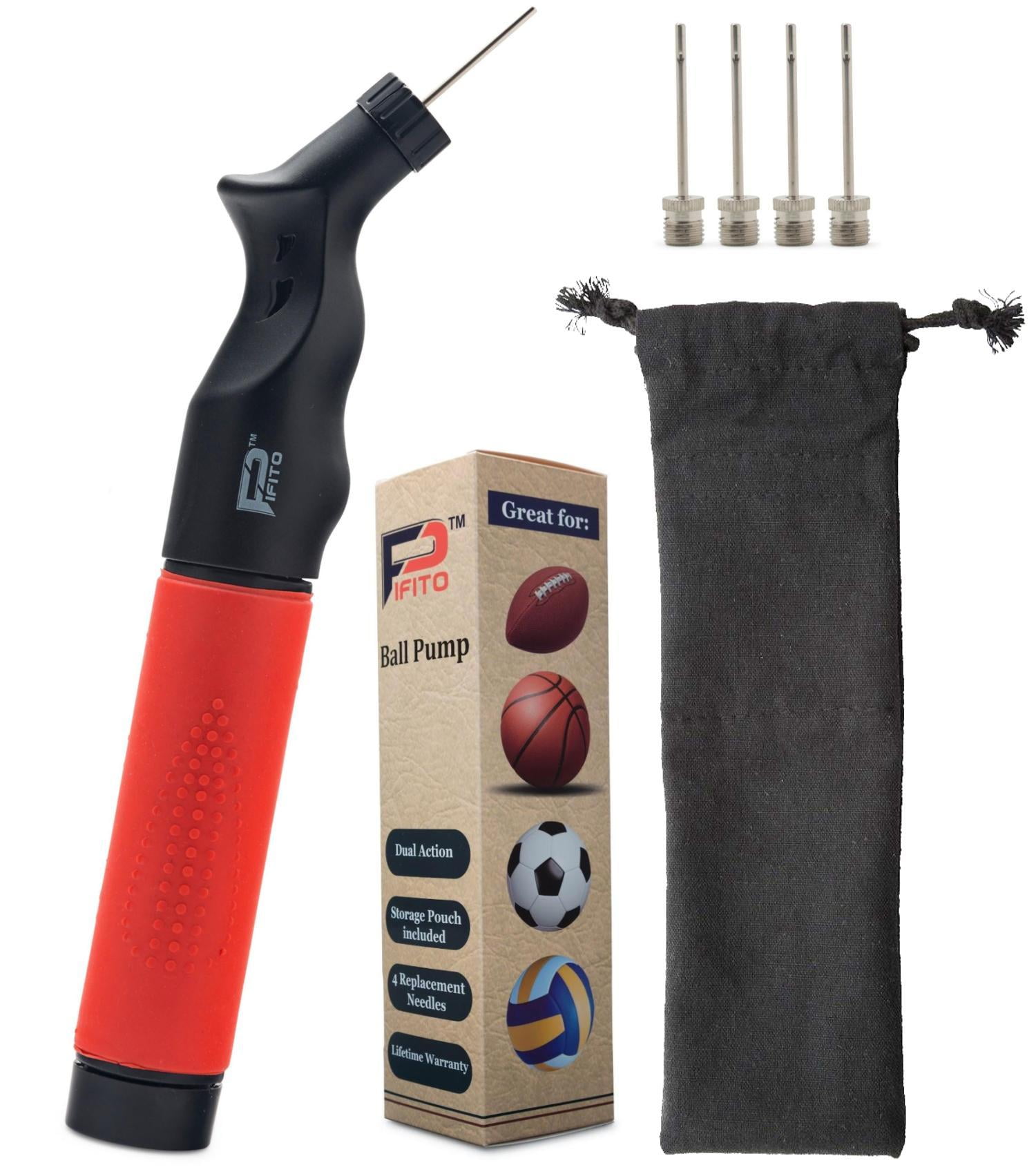 Pifito Ball Pump - Dual Action Hand Air Pump for Soccer Ball, Football ...