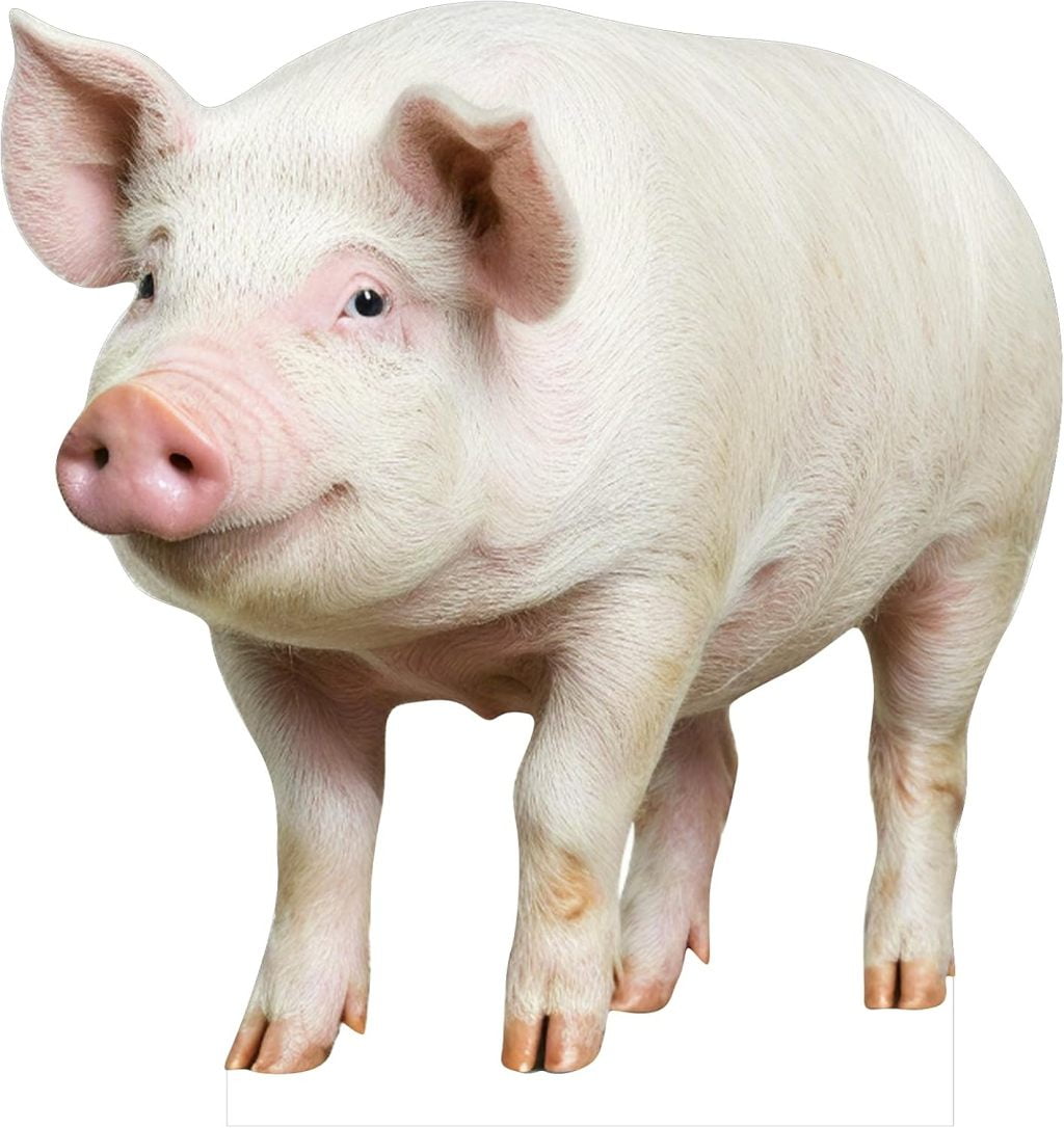 Pig 5FT Life Size Cardboard Cutout, Safari Theme Decoration, Animals ...