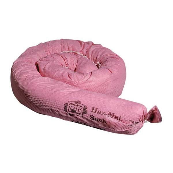 Pig Absorb Sock,Chem/Hazmat,3ft 10"L,PK12 124CR - Walmart.com