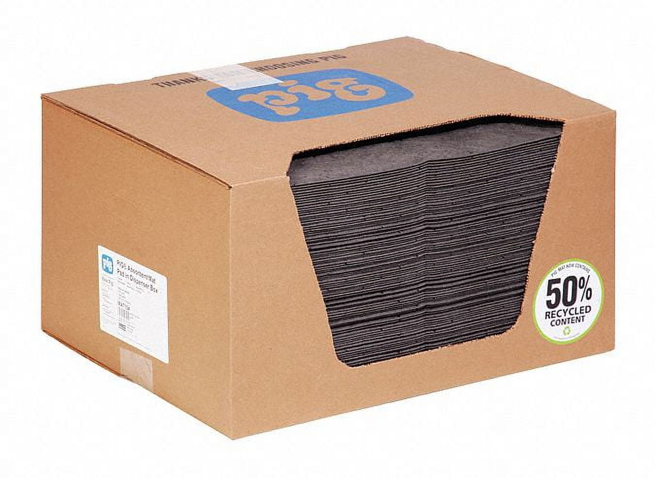 Pig Absorbent Pad,Universal,Gray,PK100 MAT154 - Walmart.com