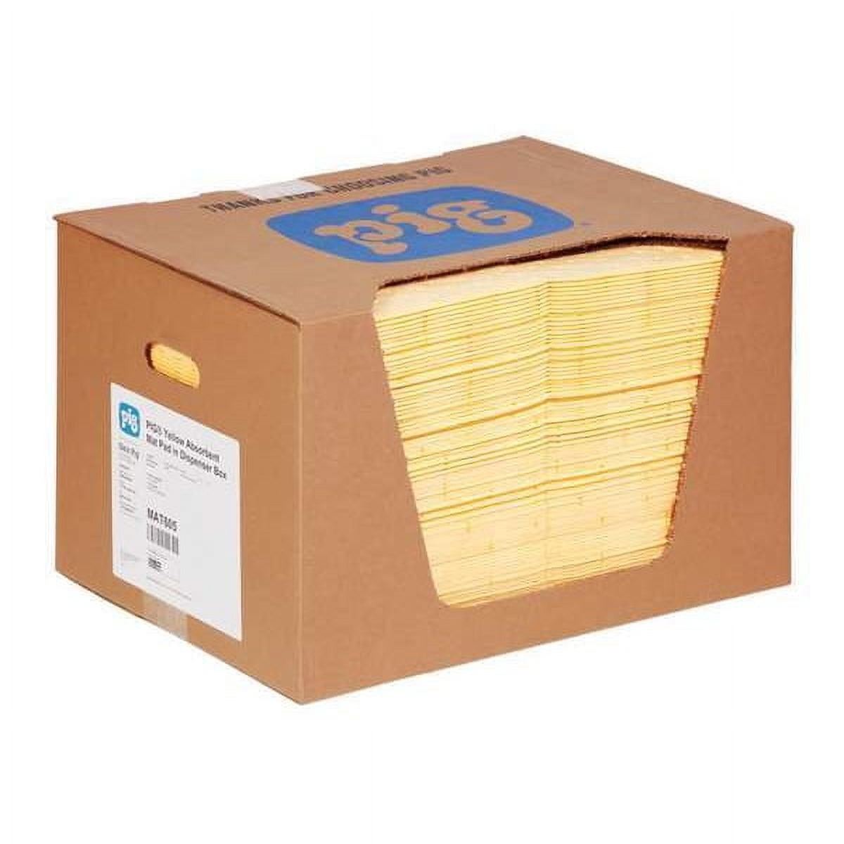 Pig Absorbent Pad,Universal,Yellow,PK100 MAT605 - Walmart.com