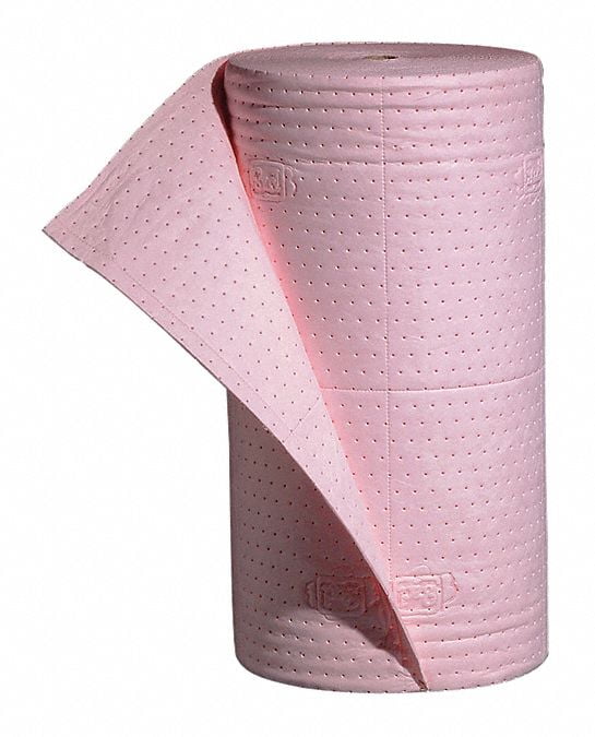 Pig Absorbent Roll,Chem/Hazmat,Pink,150 ft.L MAT309 - Walmart.com