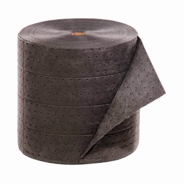 Pig Sorbent Roll, 19 gal, 15 in x 150 ft, Universal, Gray ...
