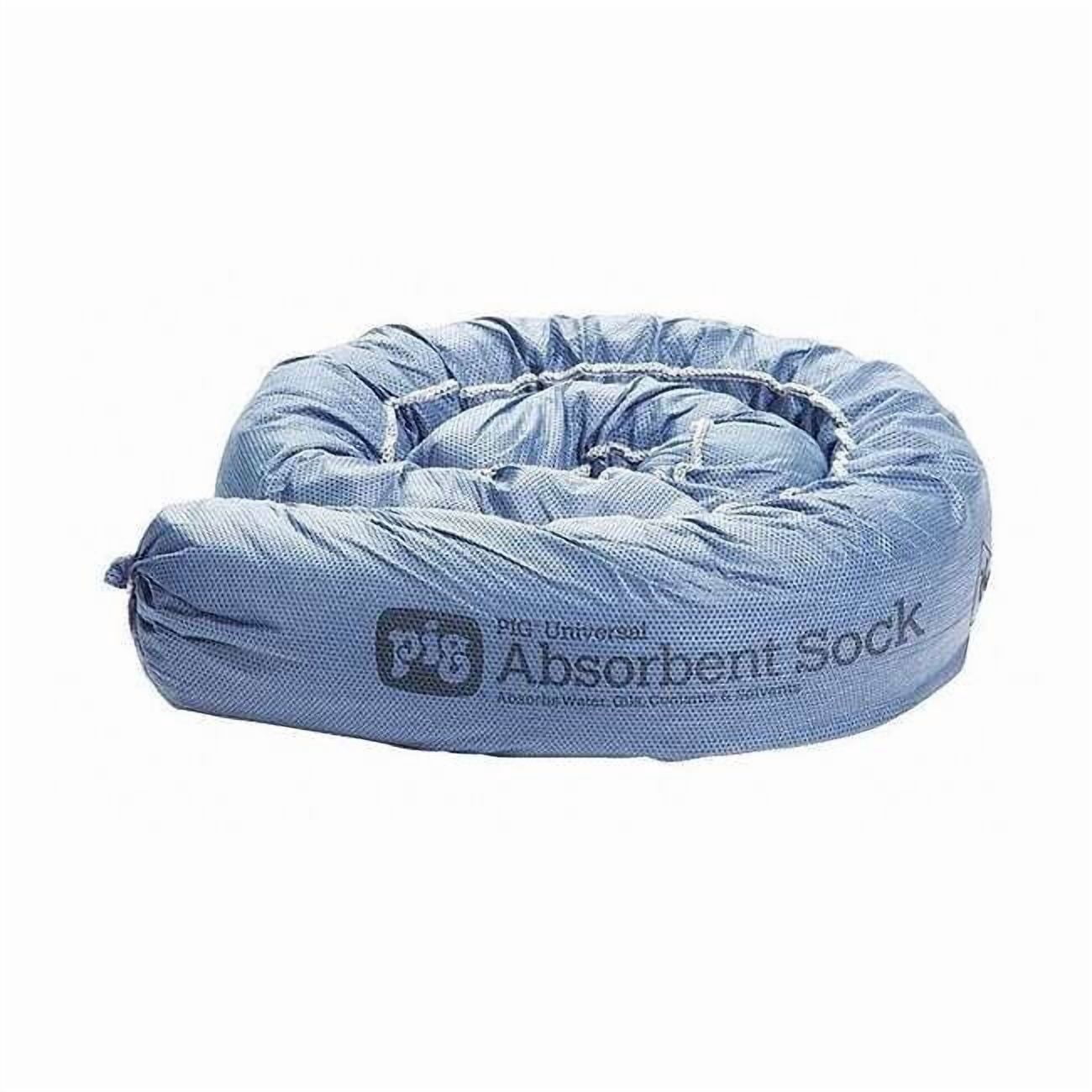Pig Sorbent Sock, 12 gal, 3 in x 48 in, Water, Blue, 12 PK PIG105-BL ...
