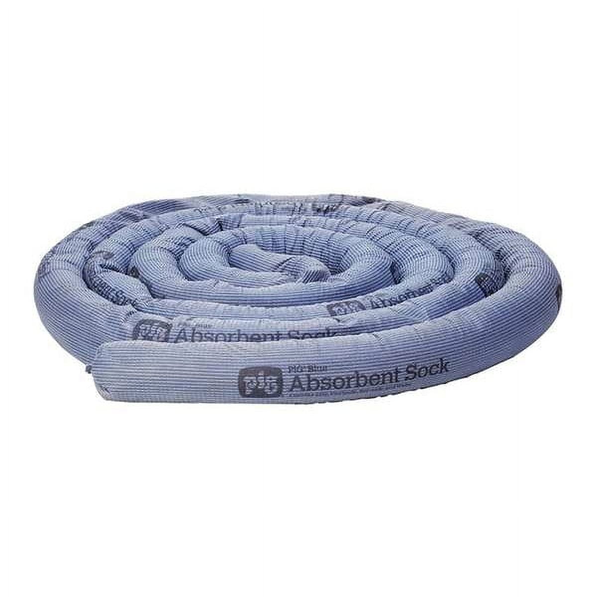 Pig Sorbent Sock, 14 gal, 3 in x 10 ft, Universal, Blue, 8 PK PIG202 ...