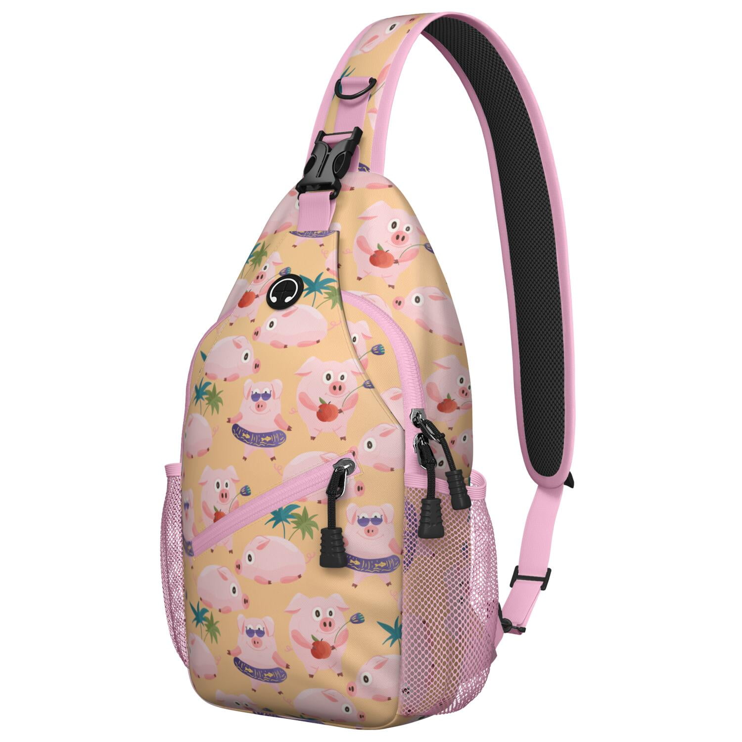 Pig Aesthetic Backpack with Adjustable Chest Strap – Ergonomic for Long ...