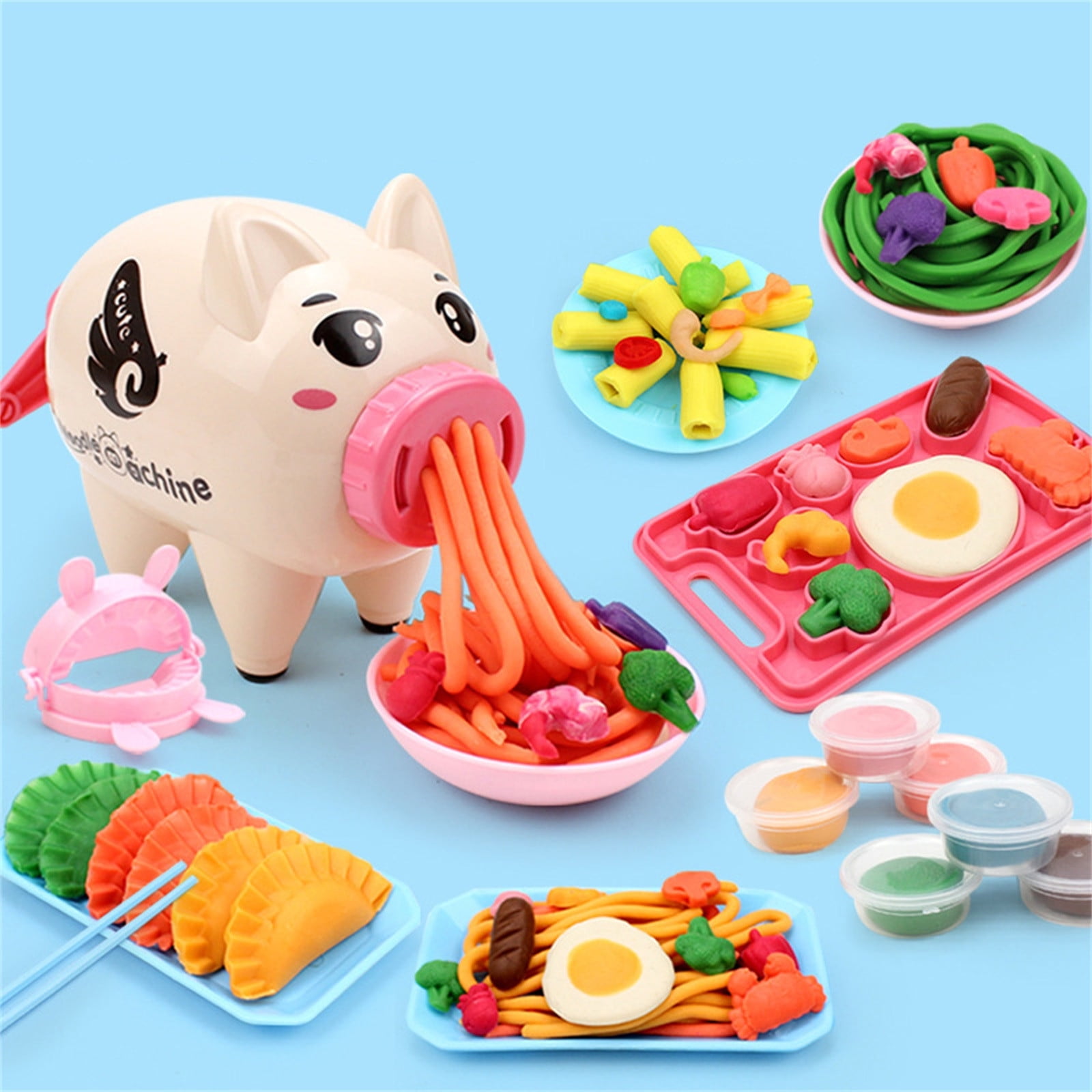 Pig Color Clay Noodle Party Playdough Toys & Ultimate Swirl Ice Cream ...