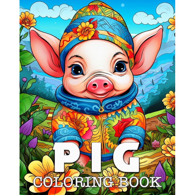 pig images coloring pages for kids
