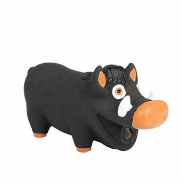 TETOU Squeaky Pig Dog Toy, Small Breed Dog Latex Chew Toys Natural ...