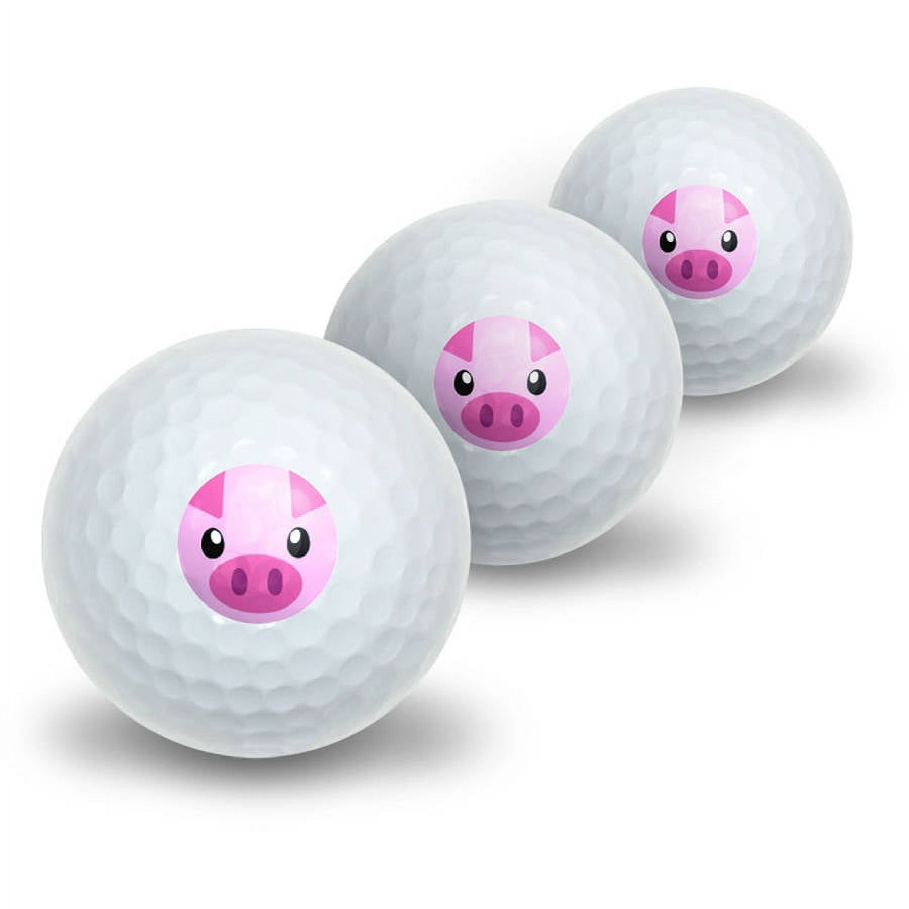 Pig Face Closeup Farm Animal Novelty Golf Balls, 3pk - Walmart.com