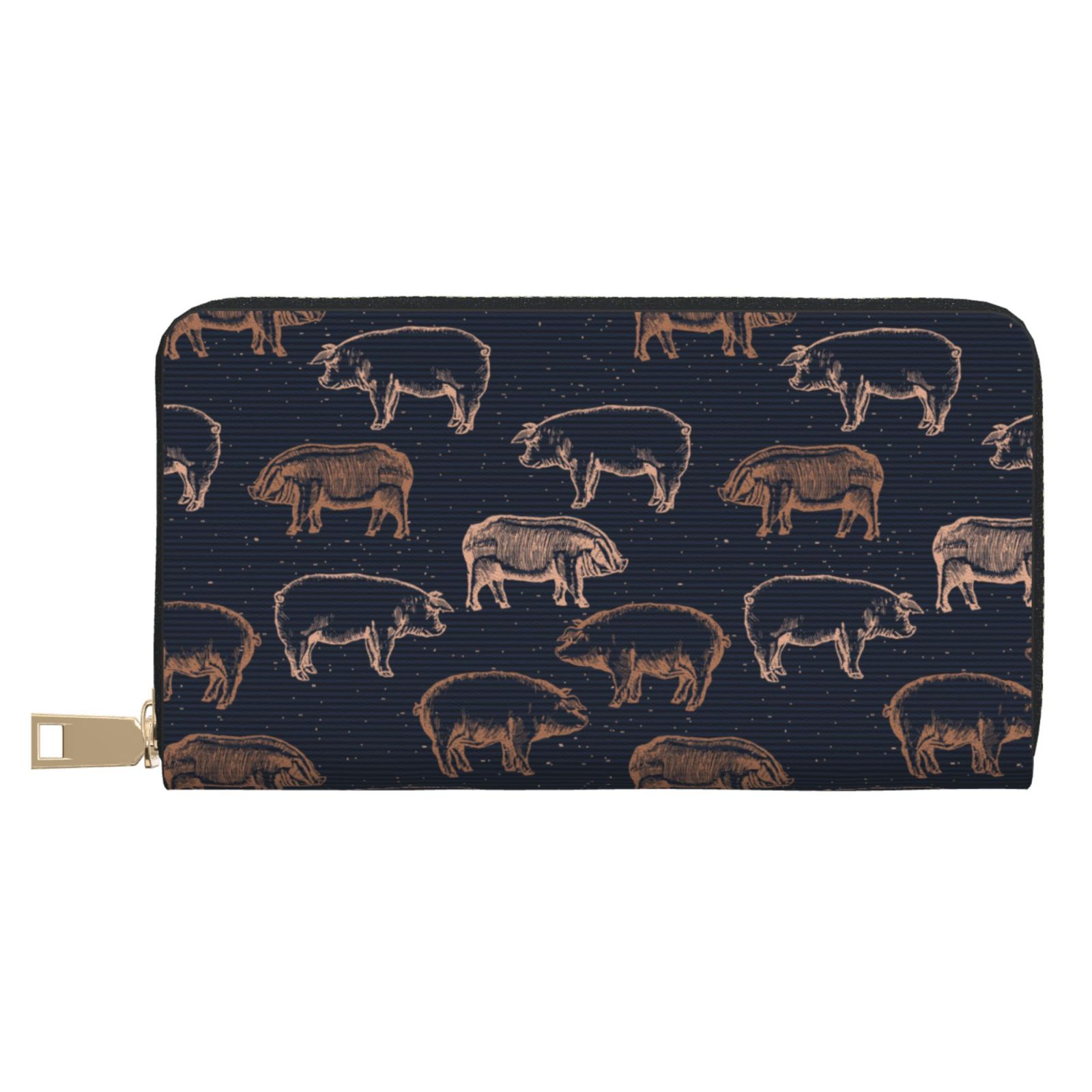Pig Farm Wallet Women, Leather Bifold Multi Card Wallet, Women's ...