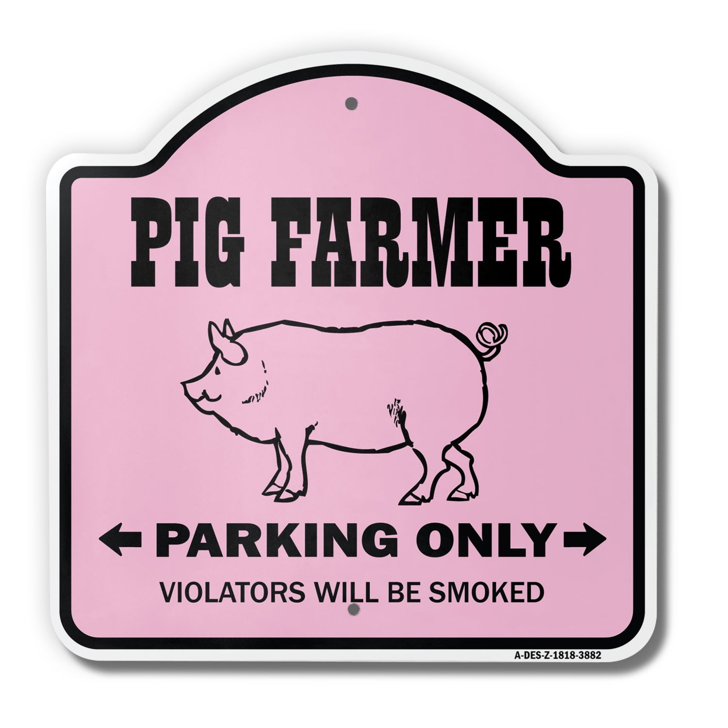 Pig Farmer 18" X 18" Heavy-Gauge Aluminum Architectural Sign ...