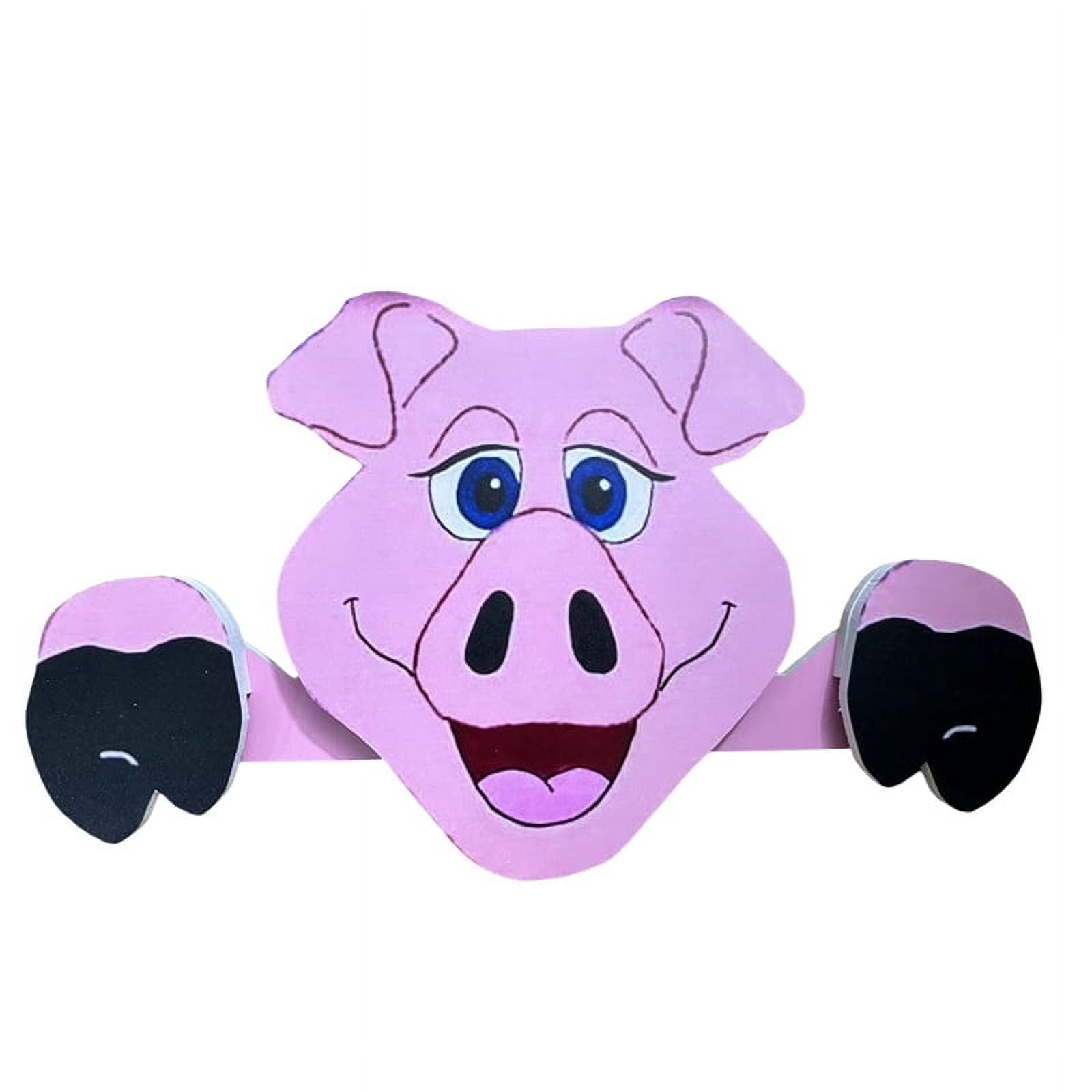 Pig Fence Peep Yard Art Decoration, Outdoor Fence Decoration, Yard Art ...