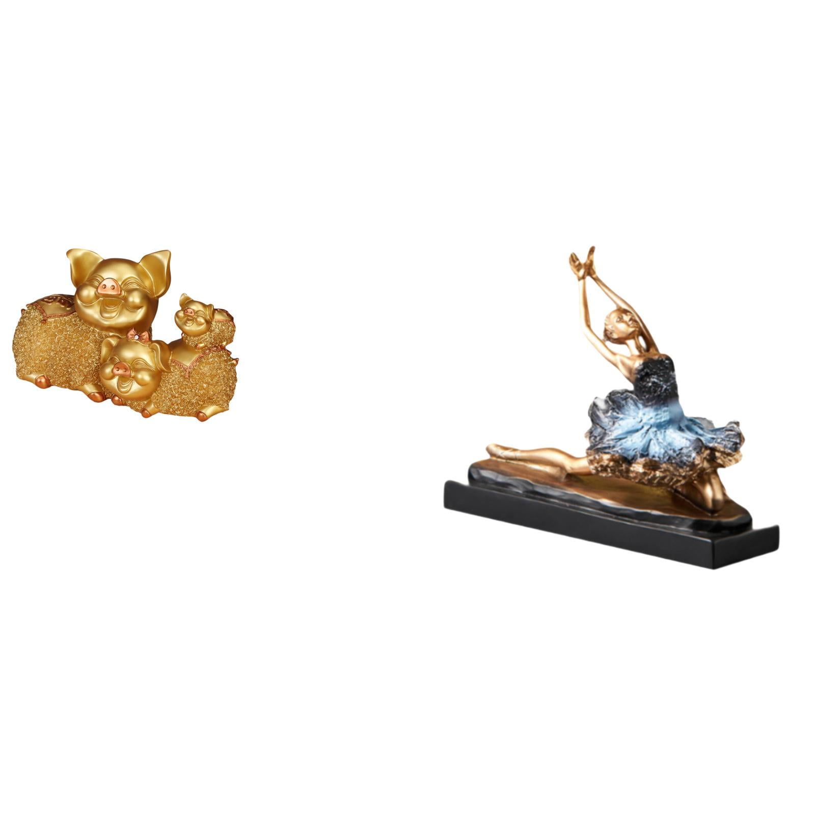Pig Figurine Ballet Dancer Statue Resin Sculpture Unique Modern Art for ...