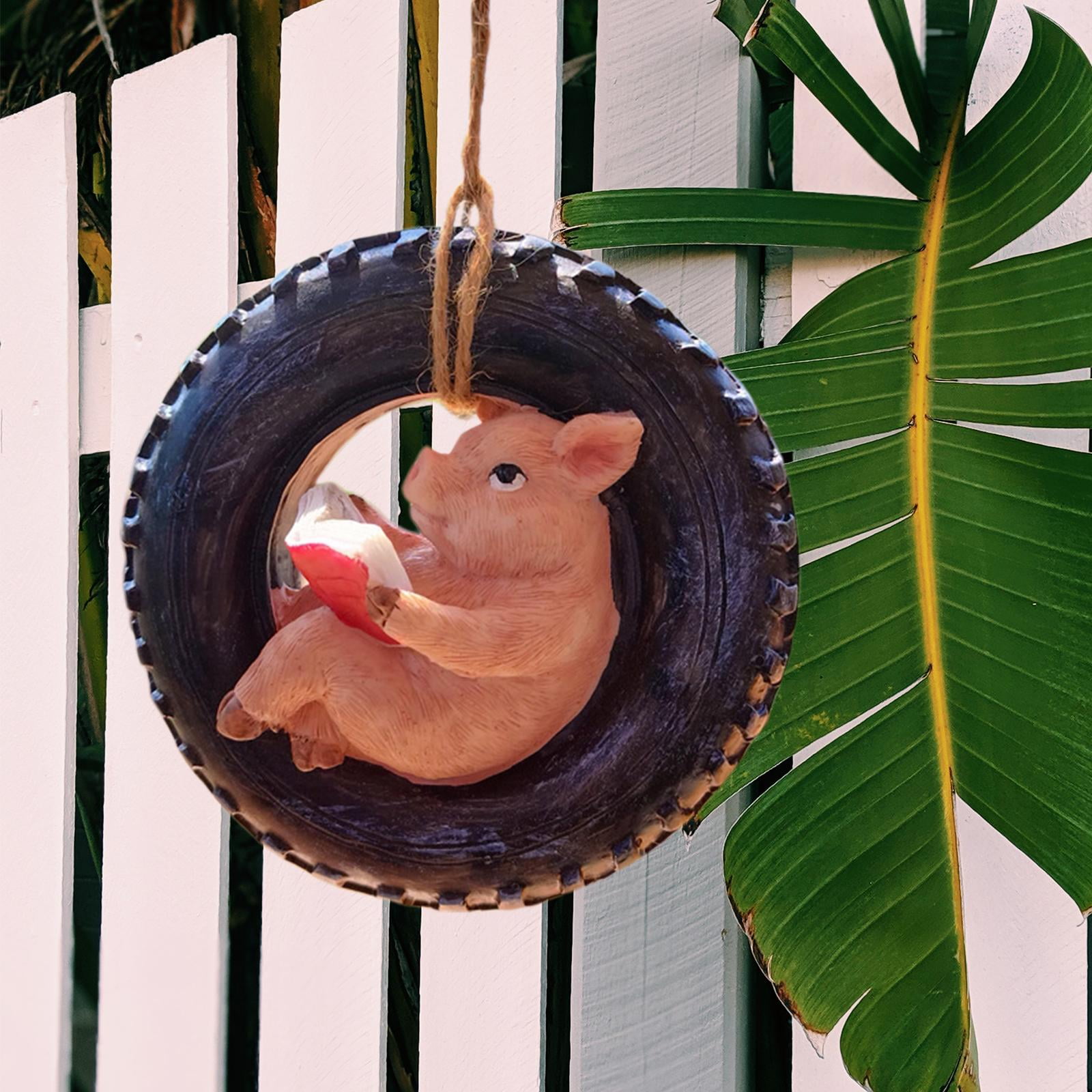 Pig Garden Figurines Decorations Ornament, Landscape Decor Resin ...