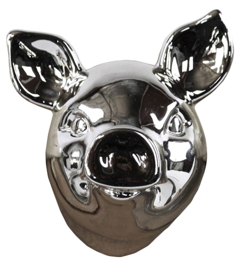 Urban Trends 46880 Ceramic Pig Head Wall Decor - Walmart.com