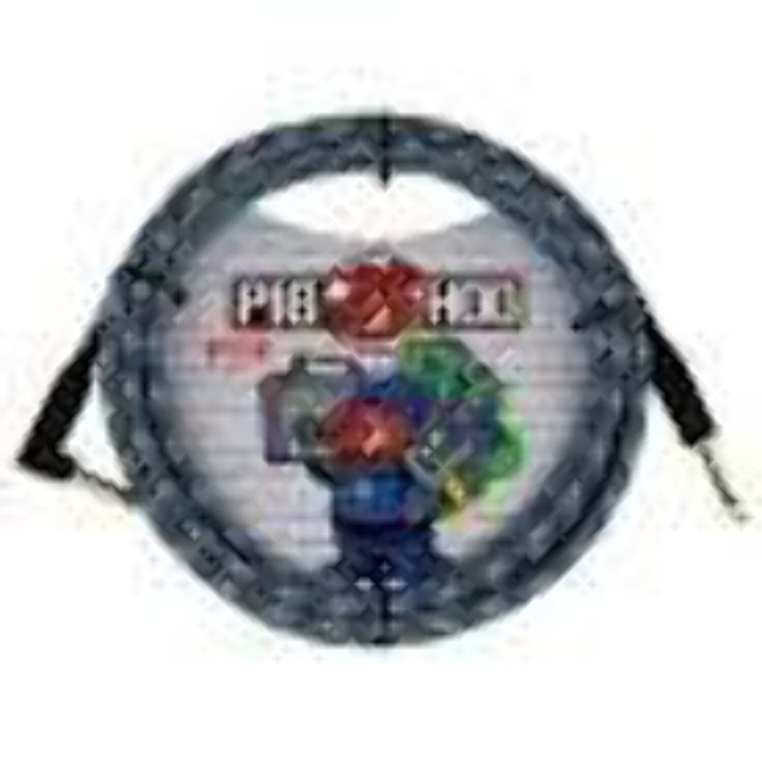 Pig Hog 10FT Right Angle Blue Graffiti Instrument Cable - Walmart.com