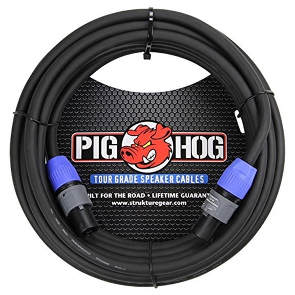 Pig Hog Speaker Cable 14 Gauge Wire 1/4" to 1/4" 25 ft. - Walmart.com