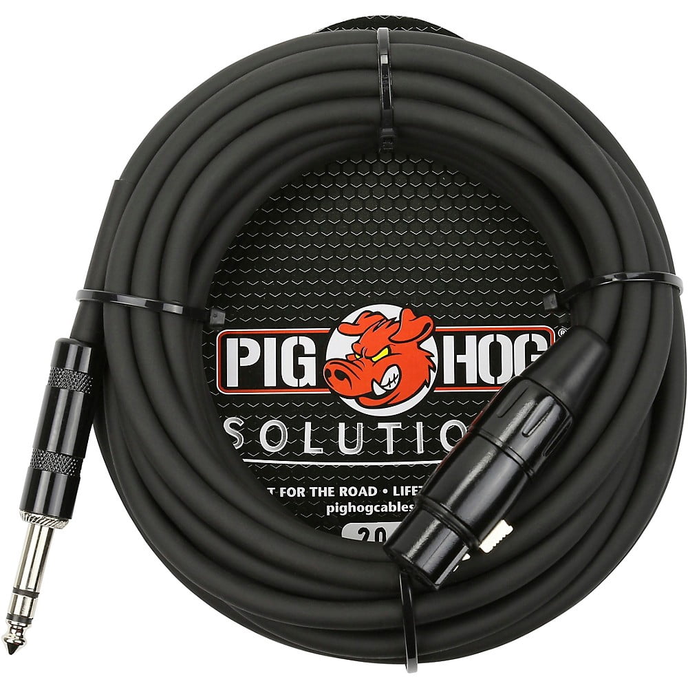 Pig Hog PX-TMXF20 Balanced Cable, 1/4 in. to XLR - 20 ft. - Walmart.com