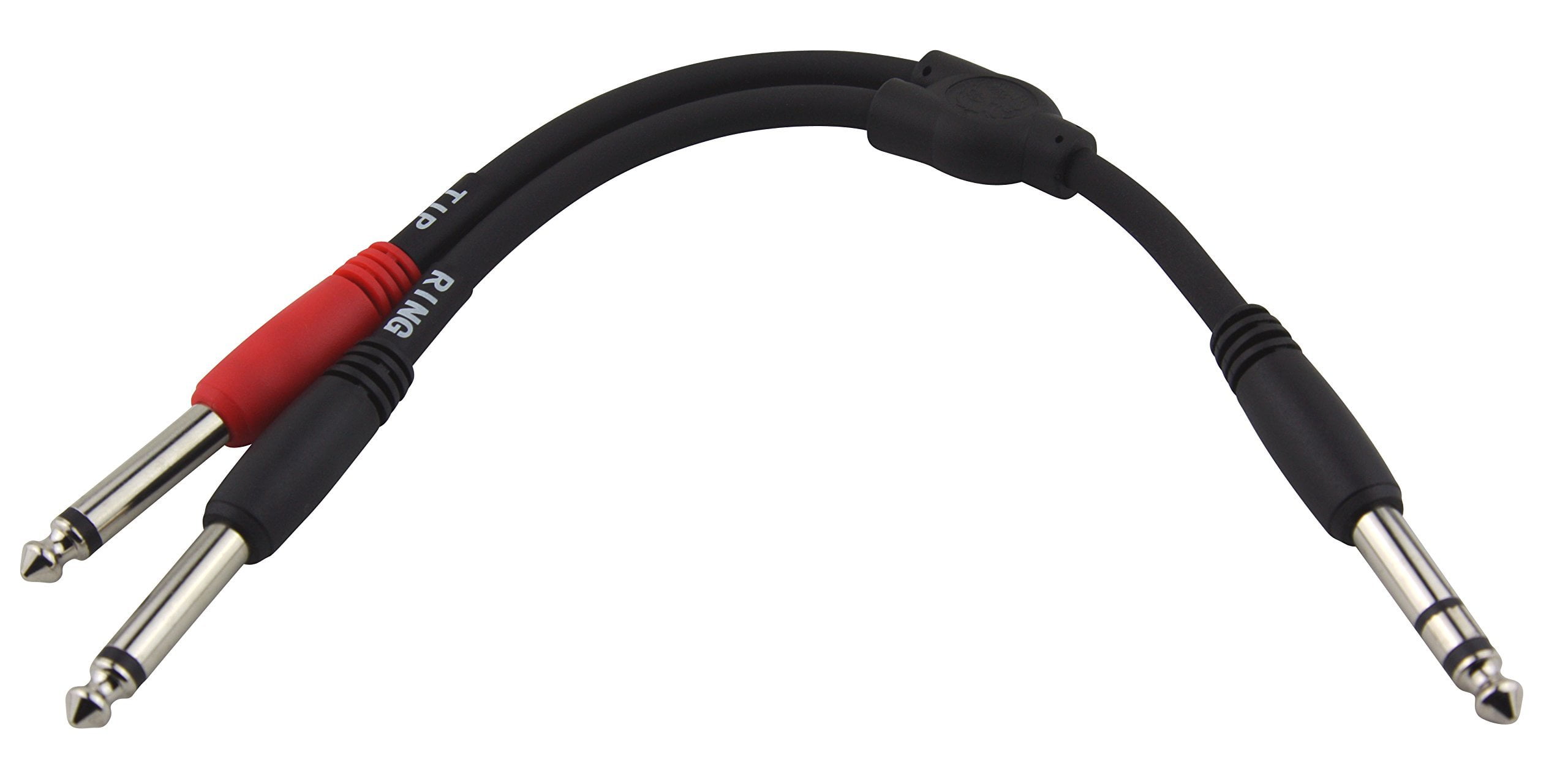 6-in Y Cable, Mono 1/4-in (Male) -Dual Mono 1/4-in (Female) - Walmart.com