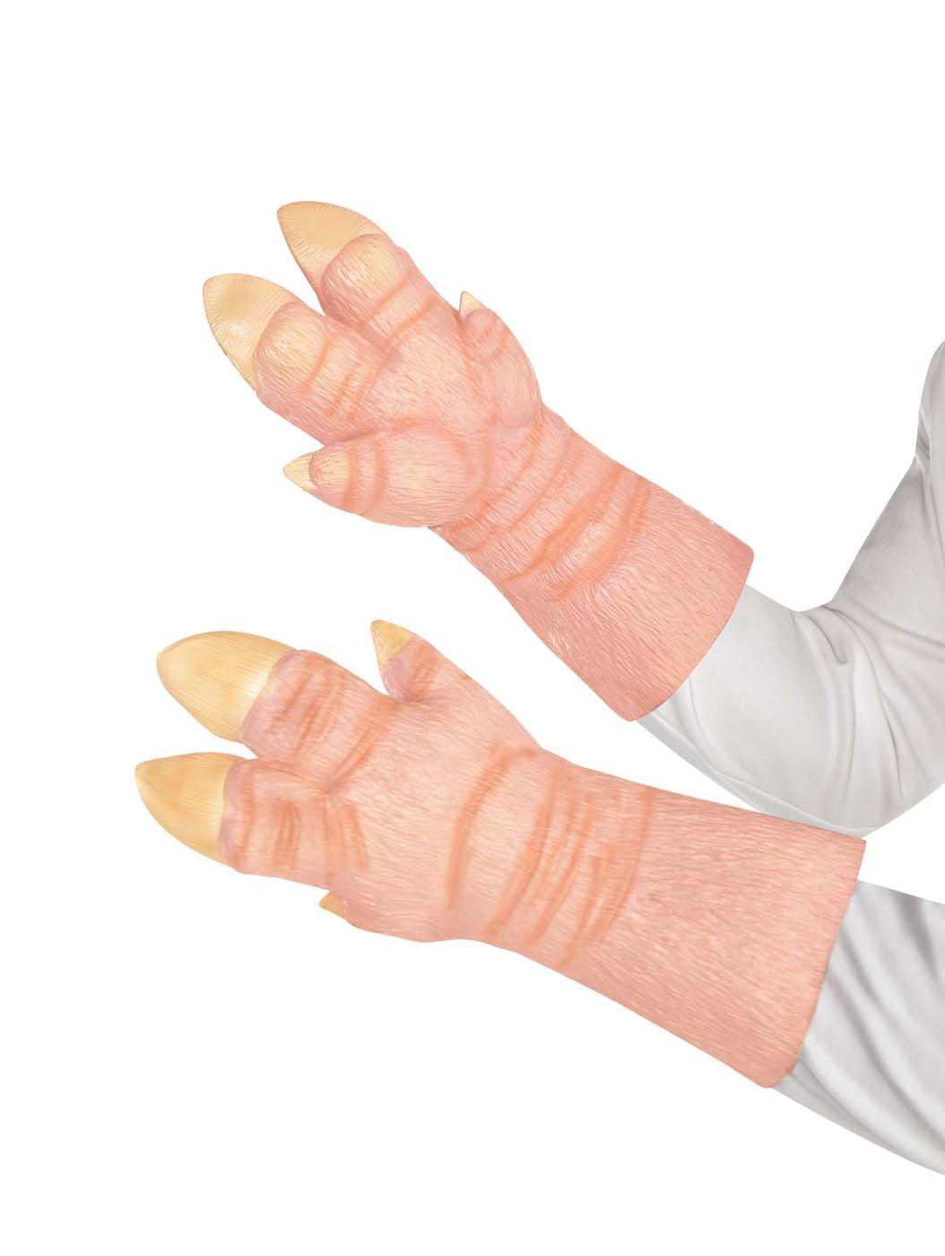 Pig Hooves Mens Adult Farm Animal Halloween Costume Latex Gloves ...