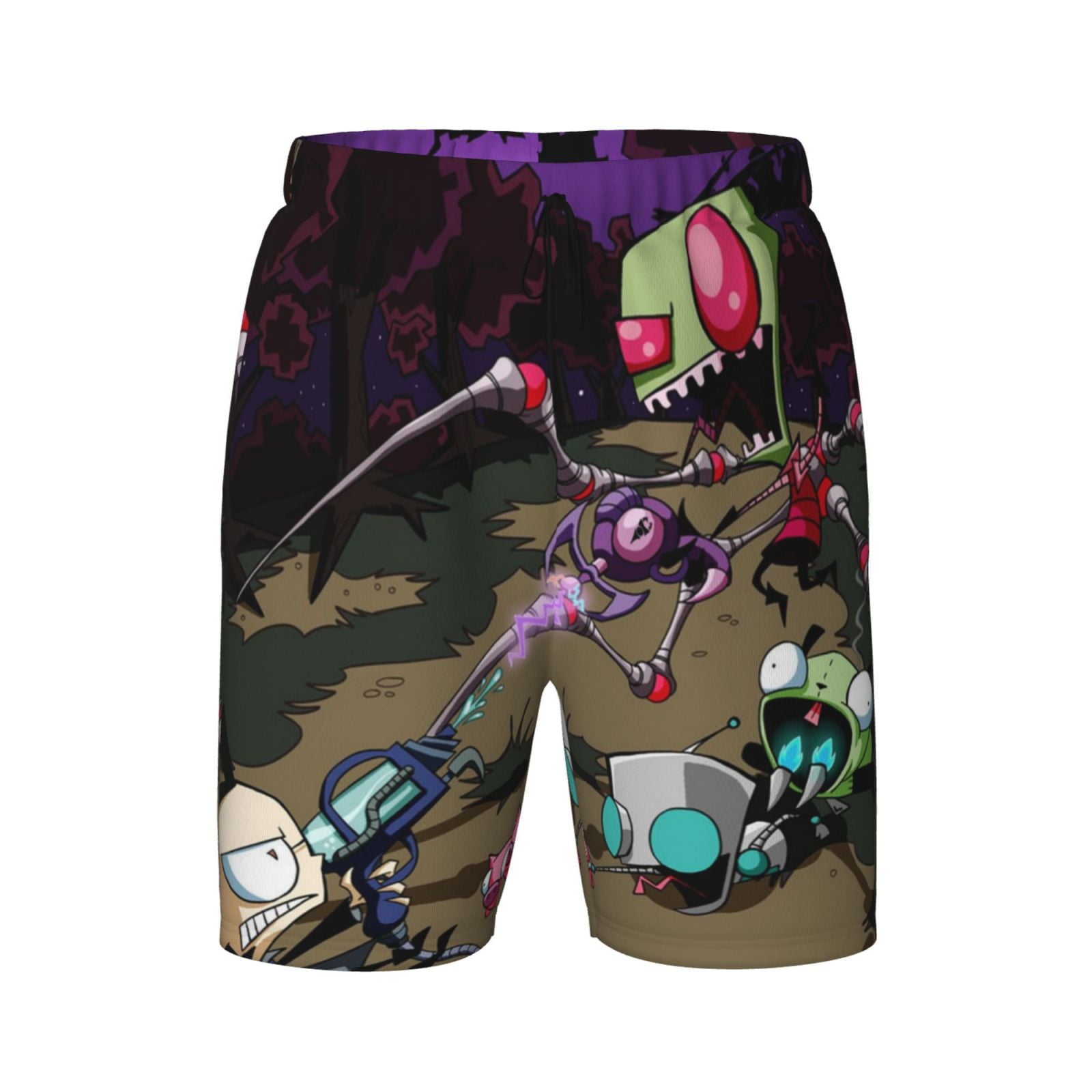 Pig Invader Zim Teen Swim Trunks Summer Beach Board Shorts Quick Dry ...