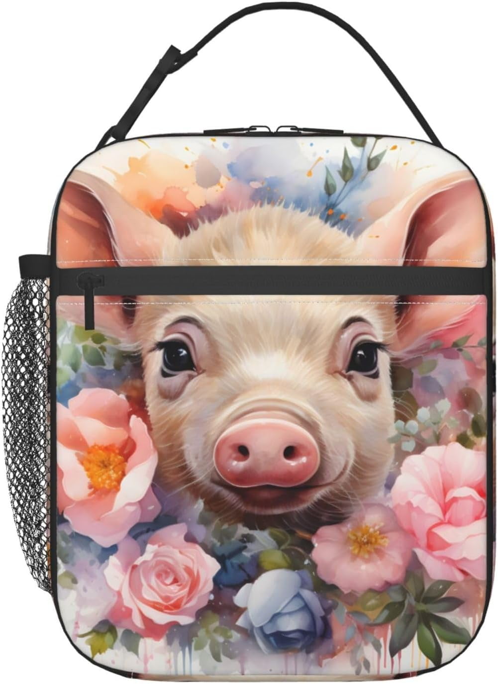 Pig Lunch Bag Insulated Lunch Box Reusable Lunch Tote Bag with ...