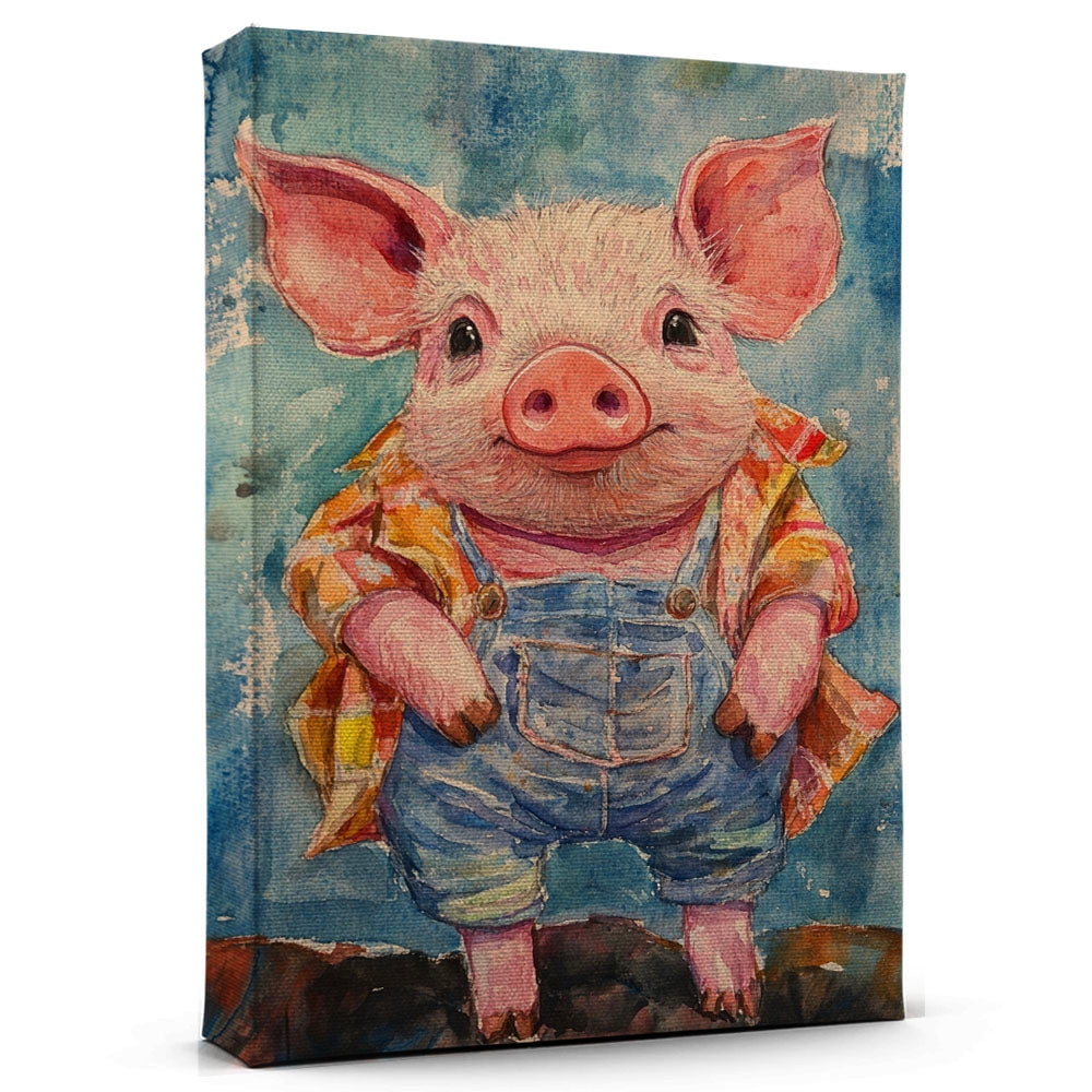 Pig Mini Pinto Pot Bellied Pictures Wall Decor - Colorful Pig Mini ...