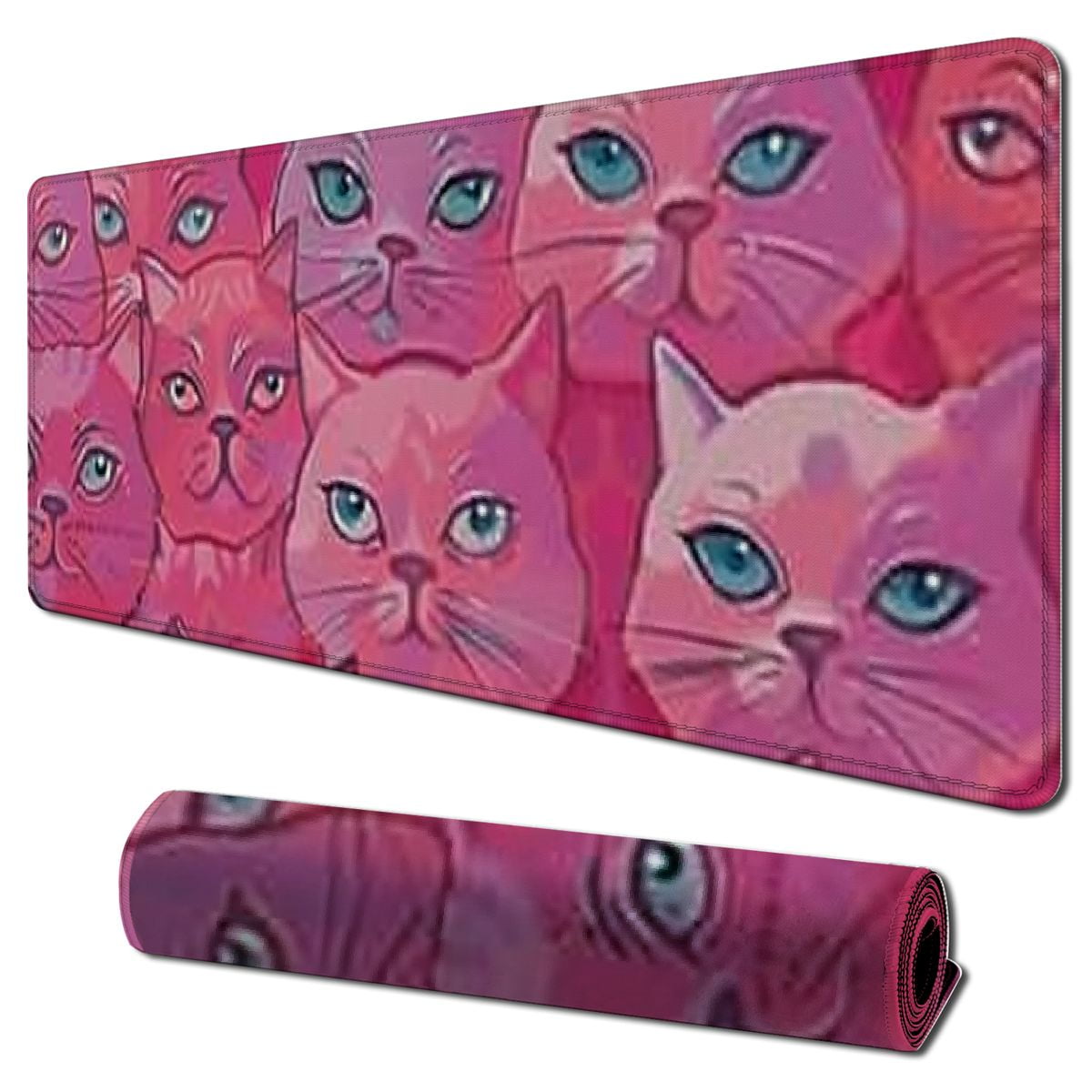 Pig Mouse Pad for Computers, Funny Snouts of Pigs with Different ...